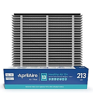 AprilAire 213CBN Replacement Filter for AprilAire Whole House Air Purifiers - MERV 13 with Carbon, Healthy Home Allergy + Odor Reduction, 20x25x4 Air Filter (Pack of 1)