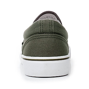 Cull4U Women's Classic Slip On Trainer Shoes (8 M US,Olive)