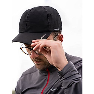 SEALSKINZ | Langham | Waterproof Unisex All Weather Running Cap Hat | Suitable for Outdoor Activities | One Size, Black, V1