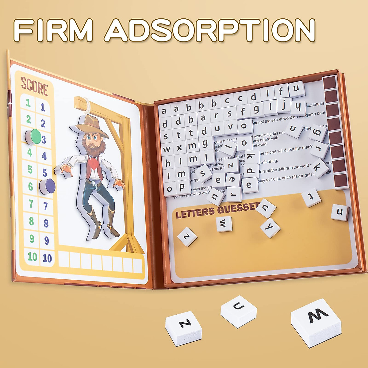 Travofun Travel Games Hangman, Magnetic Travel Games for Kids Road Trips Board Games Educational Toys,Enjoy Family Time Game Kids Gifts for 3+