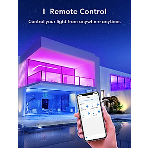 meross Smart Light Bulb, Smart WiFi LED Bulbs Compatible with Apple HomeKit, Siri, Alexa, SmartThings, Dimmable E26 Multicolor 2700K-6500K RGBWW, 900 Lumens 60W Equivalent 2 Pack