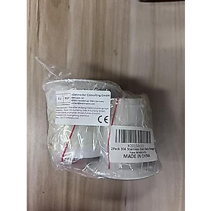 2Pcs Deck Flanges for Above Ground Pool Ladder Steps, Stainless Steel Flange Rod End Holder Deck Anchors Flange Cast, Pool Ladder Anchors Mounting Flanges Replacement Parts for 1.5" Pool Handrails