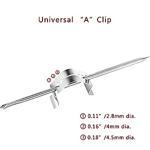 Stanbroil Thermometer Probe with Clips, Set of 2 Waterproof Meat Probe Replacement for Maverick ET-732/733 and Ivation IVA-WLTHERM IVAWT738