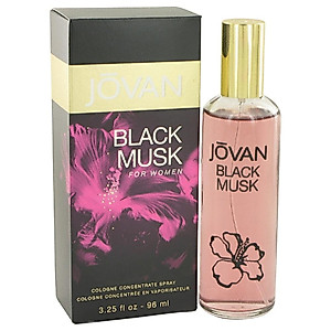JOVAN BLACK MUSK by Jovan COLOGNE CONCENTRATE SPRAY 3.25 OZ for WOMEN