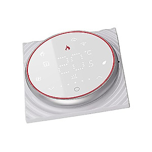 Smart WiFi Thermostat, AC95-240V Wireless WiFi Thermostat for Home for Water Heating (White)