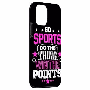 iPhone 12 mini Go Sports Do The Thing Win The Points. Funny Sports Fan Case