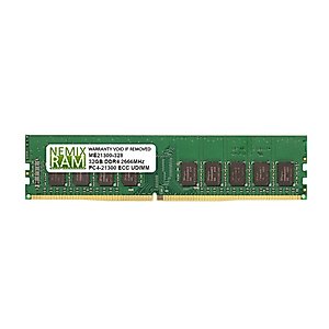 NEMIX RAM 32GB (1X32GB) DDR4 2666MHZ PC4-21300 2Rx8 1.2V CL19 288-PIN ECC Unbuffered UDIMM Memory Compatible with Samsung M391A4G43MB1-CTD