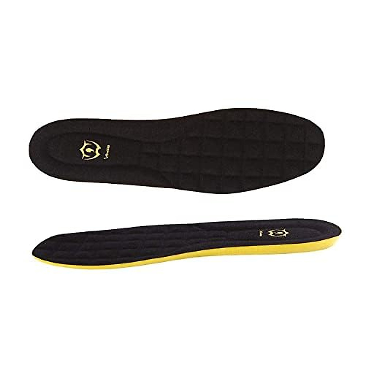 Wnnideo Thick Memory Foam Shoes Insert with Arch Support - Premium Cushioning Orthopedic Shoe Insoles for Heel Pain & Plantar Fasciitis, Running, Hiking, Working Men & Women (Black Size 9.5)