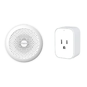 Aqara Smart Plug Plus Aqara Hub M1S, Zigbee, with Energy Monitoring, Overload Protection, Scheduling and Voice Control, Compatible with Alexa, Google Assistant, IFTTT, and Apple HomeKit Compatible