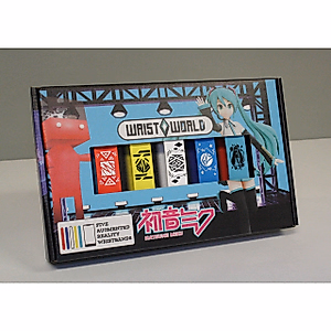 WRIST WORLD Hatsune Miku Wrist Band Set - an Augmented Reality Virtual AR RPG Adventure On Your Phone and Wrist
