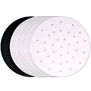 Air Fryer Parchment Paper Liners Compatible with Ninja Foodi 6.5QT & 8QT OP401, Gourmia 5QT, Maxi Matic Elite Platinum 7.3 QT, Tidylife 5.8QT, Ultrean 5.8 & 8.5QT +More - 100pcs + Baking Reusable Mat