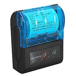 Marhynchus Pocket Inkless Thermal Printer Mini Portable Printer Fast Printing for Home or Office US Plug 100‑240V