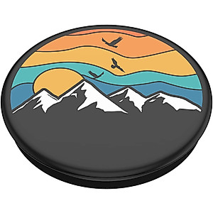 ​​​​PopSockets Phone Grip with Expanding Kickstand, Nature PopGrip - Mountain High