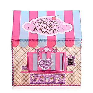 SweHouse Kids Play Tents for Boys Tent for Kids Indoor and Outdoor Tent Boys and Girls Toys Children Indoor Playhouse for Kids Gifts for Christmas Birthday (Pink Ice Cream House)