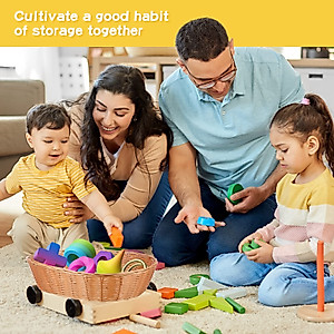 Mumufy 24 Pcs Plastic Oval Baskets Bulk 12.6 Inch Large Food Storage Basket Fruit Vegetables Woven Basket Empty Toy Gift Baskets Bread Basket for DIY Easter Basket Serving Display Home Restaurant