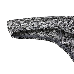 NIDREON Mens Elephant Nose Style Hollow Back Underwear T-back G-string Thongs Black XL