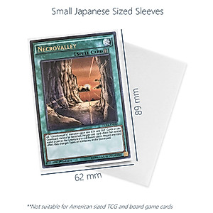 TitanShield (150 Sleeve/White) Small Japanese Sized Trading Card Sleeves Deck Protector for Yu-Gi-Oh, Cardfight!! Vanguard & Photocards