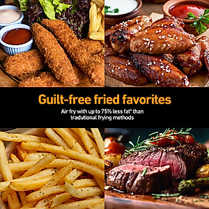 Panana XL 9.5 Quart 8 Preset Cooking Functions 2-Basket Air Fryer with 2 Frying Baskets, Match Cook & Smart Finish to Bake, Roast, Reheat, Broil, Dehydrate & More for Quick, Easy Meals