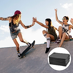 Outus 10 Pieces 3 mm Skateboard Riser Shock Pads Longboard Rise Pads Skateboard Shock Pads Soft Longboard Shockpads