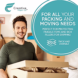 NY Paper Mill Brown Kraft Paper 17.50" x 2400" (200 feet) Jumbo Roll, Ideal for Gift Wrapping, Art & Craft, Postal, Packing, Shipping, Floor Covering, Parcel, Table Runner, 100% Recycled Made in USA