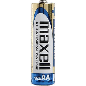 Maxell – 723465, Reliable AA Alkaline Battery - 10x Long-Lasting with 1.5V Performance with Mercury & Cadmium Free - Ideal for Wireless Keyboards, Mouse, Clocks, Flashlights & Toys - Pack of 4