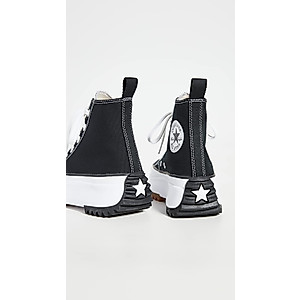 Converse Run Star Hike Hi Sneakers, Black/White/Gum, 7.5 US Women/6 US Men