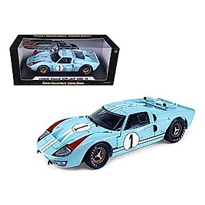 1966 Ford GT40 Mark II #1 Le Mans Miles/Hulme 1/18 Gulf Blue (Clean Version)