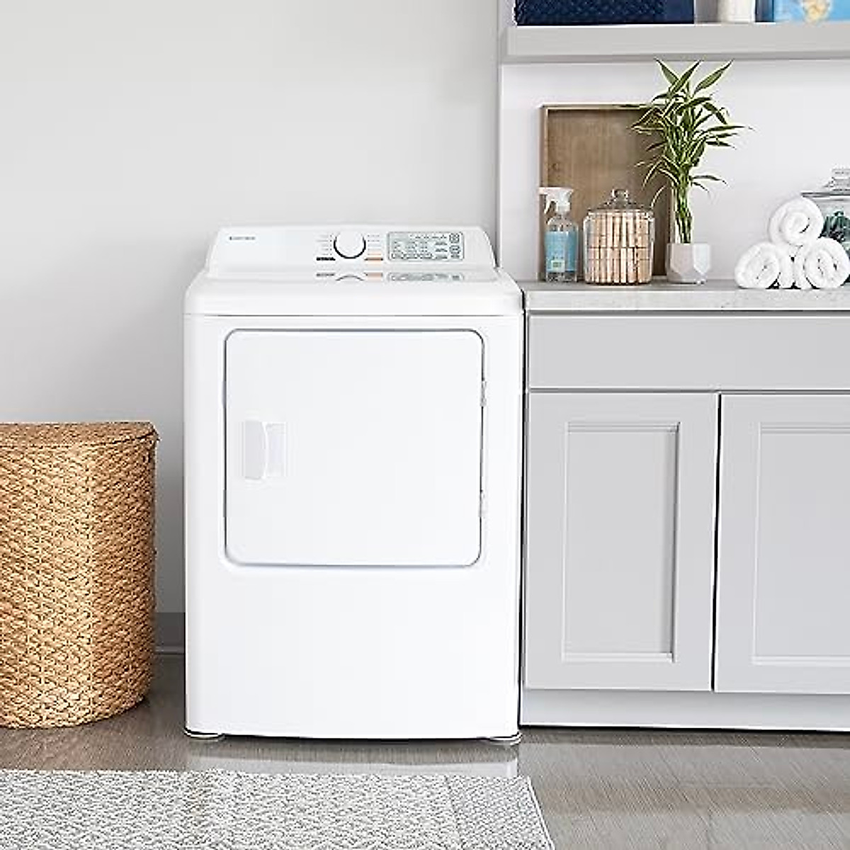 West Bend Clothes Dryer Front Load Gas, 6.7-Cu.Ft, White