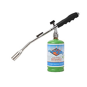 Flame King Propane Gas Blow Torch 20,000 BTU w/Self Igniter, Fire and Charcoal Starter, Weed Burner and more