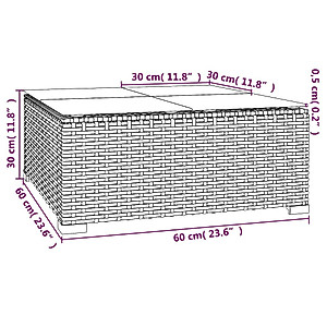 vidaXL Patio Lounge Set 10 Piece, Patio Furniture Set for Outdoor Garden, Sectional Sofa with Cushions, Corner Sofa, Poly Rattan Black