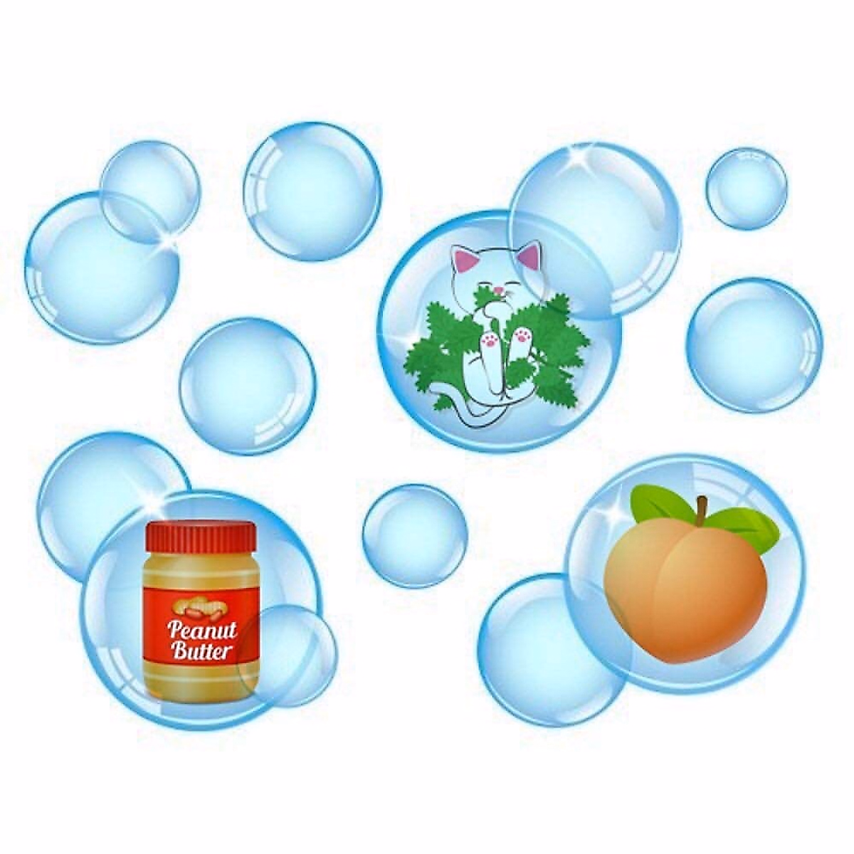 Pet Qwerks Incredibubbles Interactive Pet Toys - Long Lasting Edible Bubbles for Dogs & Cats - Peanut Butter Flavor - 38 ML, All Breed Sizes