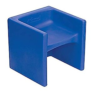 Children's Factory-CF910-009 Cube Chair for Kids, Flexible Seating Classroom Furniture for Daycare/Playroom/Homeschool, Indoor/Outdoor Toddler Chair, Blue, Set of 1