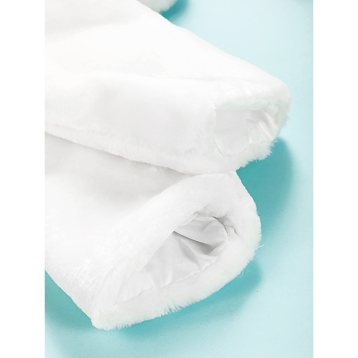 Blulu Girls Faux Fur Bolero Princess Shawl Wraps Girls Shrug Coat Jacket Flower Cape Wedding Party Dress