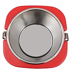 Gdrasuya10 Insulated Soup Carrier Coolers, Commercial 2.5 Gallon Food Warmer Box Large Insulation Barrel Cooler or Hot Carrier for Restaurant, Canteen, Home, Red
