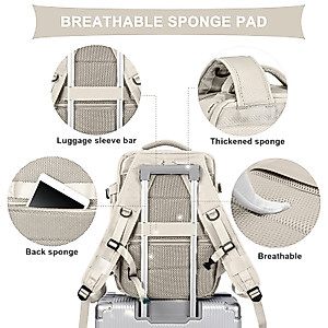 coowoz Travel Carry On Backpack For Women Laptop Backpack Waterproof Hiking Outdoor Sport Rucksack Casual Daypack Backpacks College large School Backpack with shoe compartment