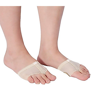 Dance Foot Thongs,Thong Toe Paws,Lyrical Shoes Lyrical Ballet Belly Dance Foot Thongs Dance Paw Pad Shoes Half Sole (XL)