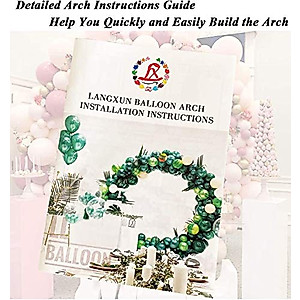 LANGXUN 7.2ft Large Size Golde Metal Round Balloon Arch kit, for Birthday Party Decoration, Wedding Decoration, Graduation and Baby Shower Photo Background, Christmas Decorations