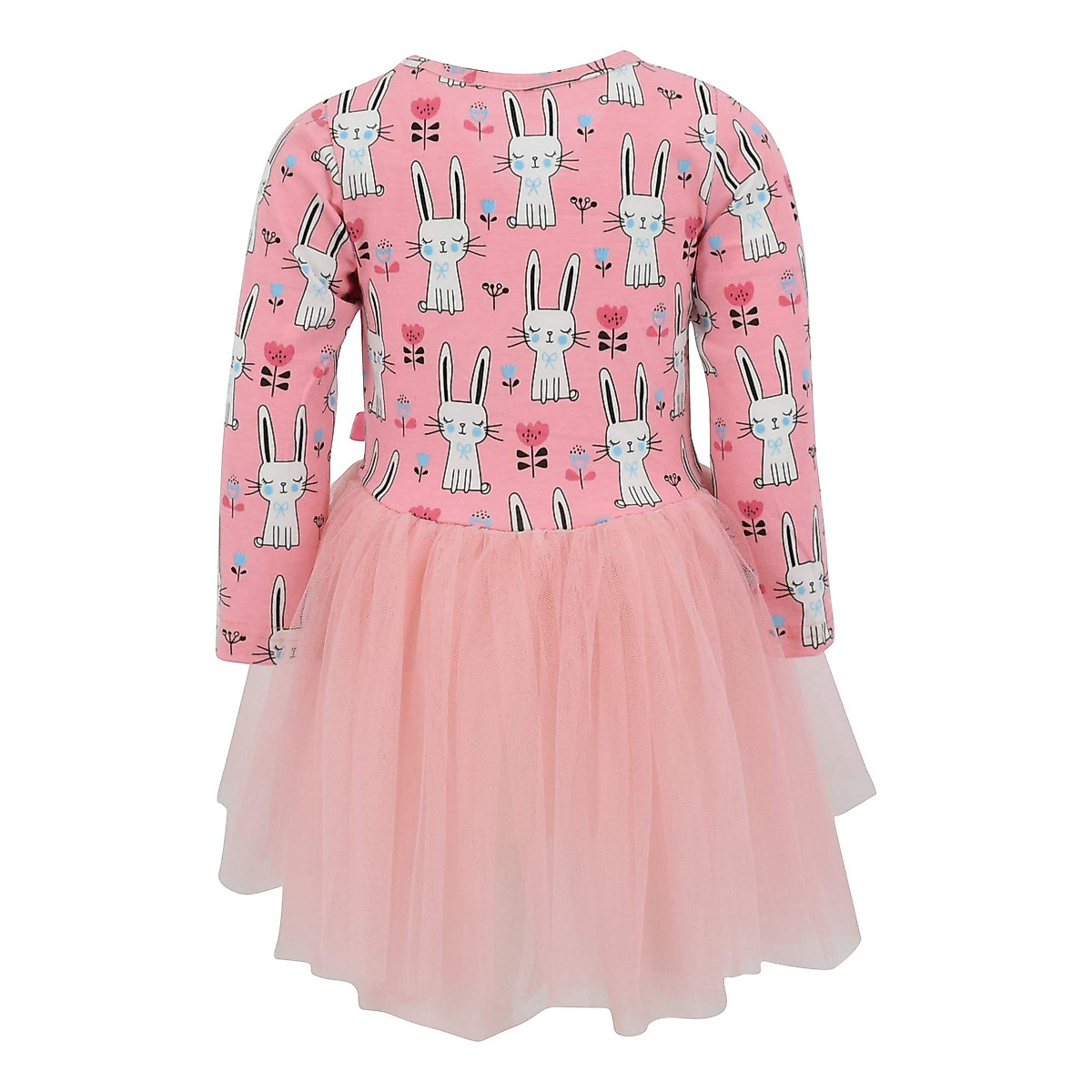 Girls Long Sleeve Tulle Tutu Dresses for Kid and Toddler Pink 6 Years