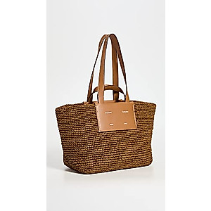 Proenza Schouler White Label Women's Large Morris Rafia Tote, Honey, One Size