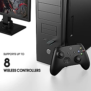 Smlau XB2 Wireless Adapter Compatible with Xbox One Controller & Xbox Series X for Windows 7/8/8.1/10/11