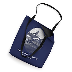 San Juan Islands Washington Orca Whale Souvenir Design Tote Bag