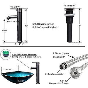 UEV 24" Antique Bathroom Vanity, Dark Brown Bathroom Vanity Set with Sink Combo, Iron Wood Bathroom Cabinet with Adjustable Water Temperature Faucet (A10)
