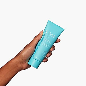 TULA Skin Care So Poreless Exfoliating Blackhead Scrub | Powerful and Gentle Exfoliation, Refreshing and Smoothing, Contains Probiotic Extracts, Volcanic Sand, Pink Salt, and Witch Hazel | 82 g