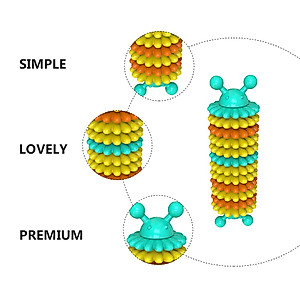 balacoo Dog Teething Toy Teething Toys for Puppies squiz Toys Puppy Squeaky Toys Brain Toy Dog Molar bite Toy Dog Gum Cleaner pet Caterpillar Toy Puzzle Toy Dog Dental Toys chew Makeup TPR