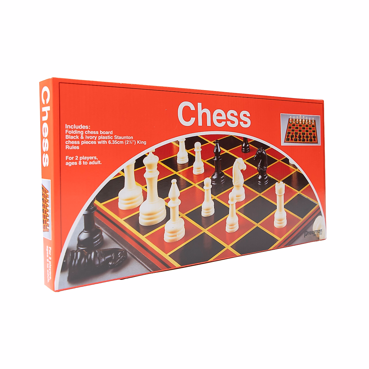 Pressman Chess - with Folding Board and Full Size Chess Pieces