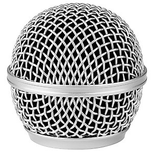 Talent DM-RG Silver Microphone Ball Head Mesh Grill for Shure SM58 BETA58 SM58LC SV100 RK143G PGX2