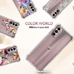 Osophter for Moto G Stylus 2022 Case: Clear Transparent Reinforced Corners TPU Shock-Absorption Flexible Cell Phone Cover for Motorola Moto G Stylus 4G 2022(Clear)
