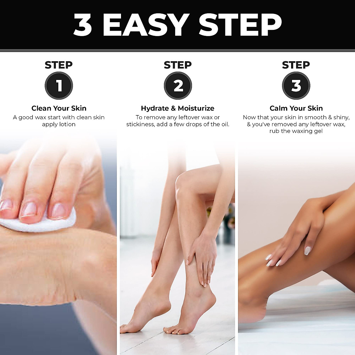 Nova Wax Pre and Post Waxing Products, Before and After Waxing Skin Care for Professional Estheticians, Waxing Kit.