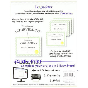 Geographics Gold Foil Award Certificate Seals, Embossed Official Seal of Excellence, 2 inch (Set of 100)