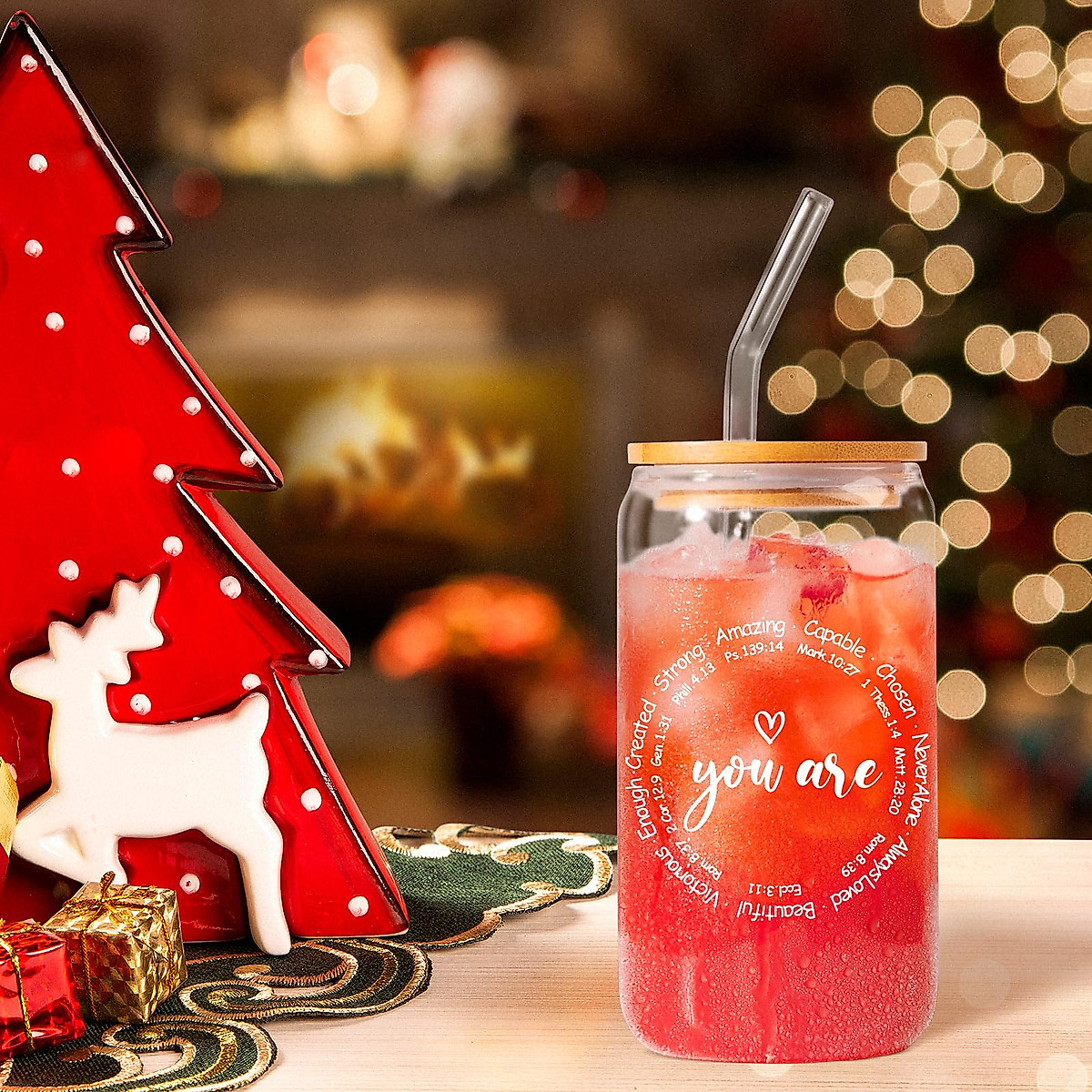 Vetbuosa Inspirational Gifts Coffee Glass,Christmas Gifts,Spiritual Gifts for Women,Gifts for Mom,Teacher Gifts,Best Friend Birthday Gifts,Christian Gifts,Gifts for Boss,Sister,Coworker